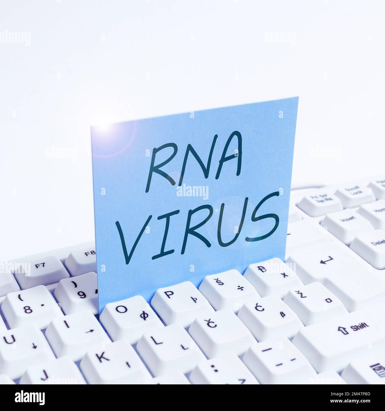 Conceptual caption Rna Virus. Conceptual photo a virus genetic ...