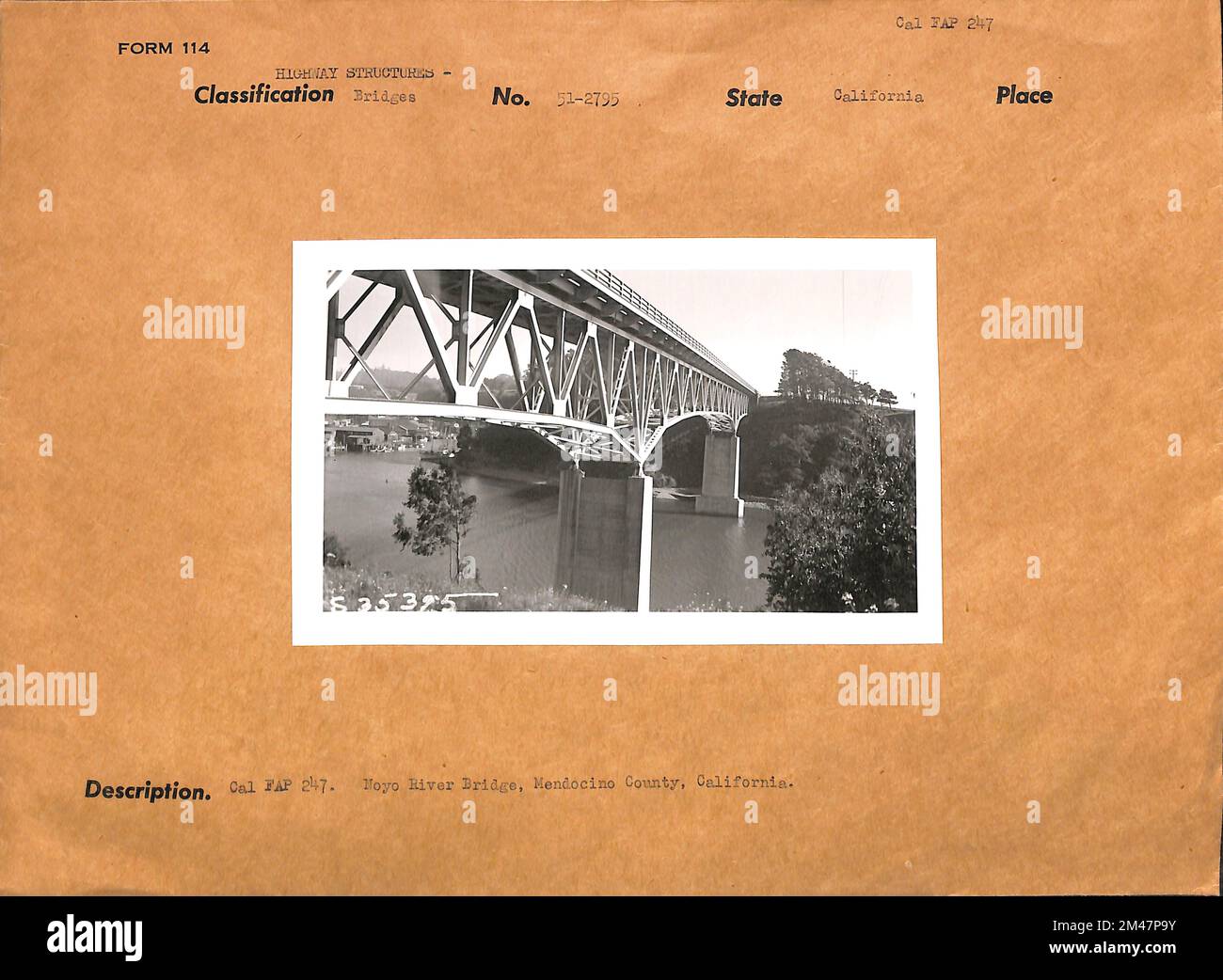 Noyo River Bridge, Mendocino County, California. Original caption: Cal ...