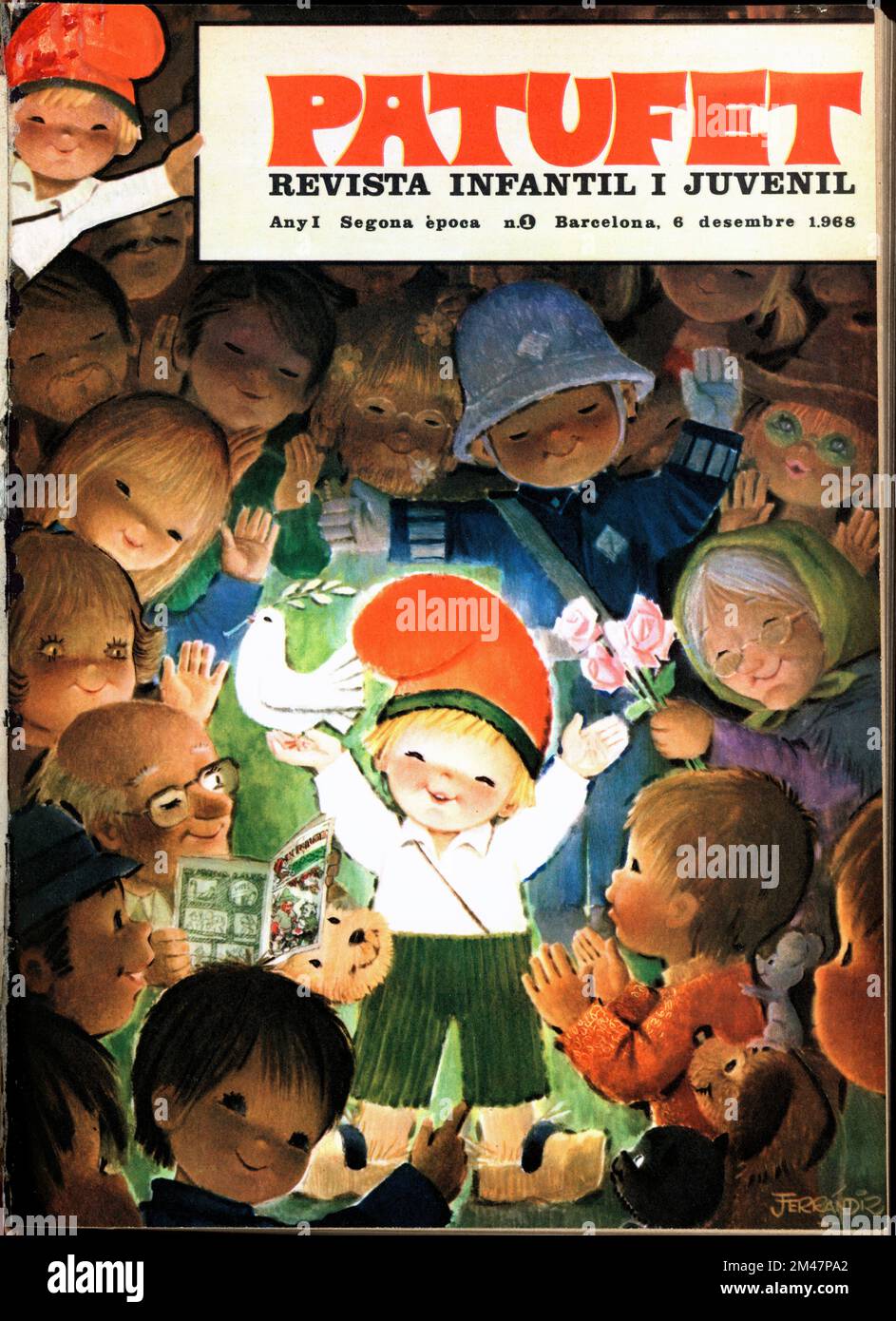 Catalunya. Portada de la revista infantil y juvenil Patufet, número 1 ...