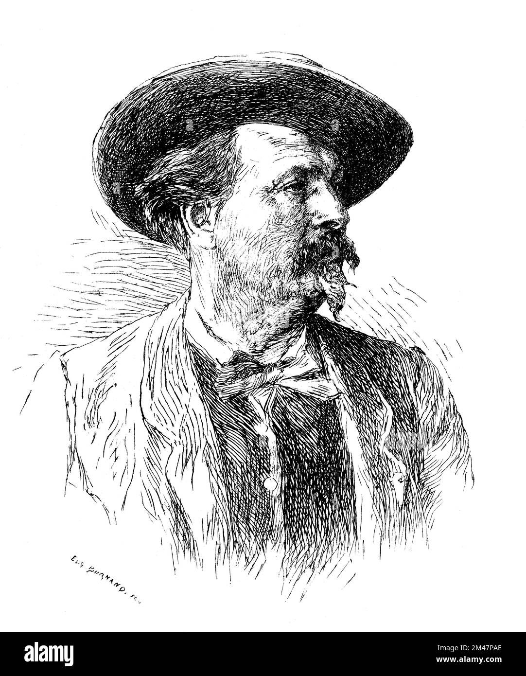 Frederic Mistral (1830-1914), escritor francés en lengua occitana Stock ...