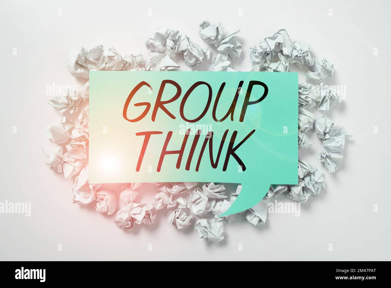 Conceptual caption Group Think. Word for gather either formally or ...