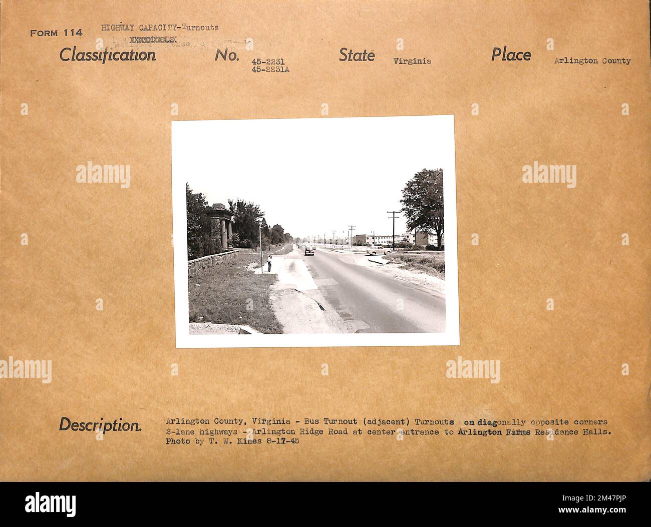 Arlington County, Virginia - Bus Turnout. Original caption: Arlinton ...