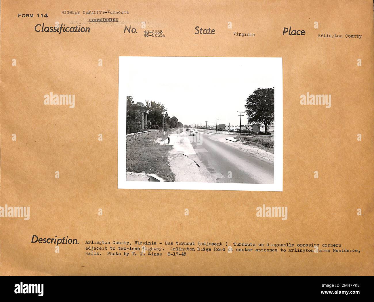 Arlington County, Virginia - Bus Turnout. Original caption: Arlinton ...