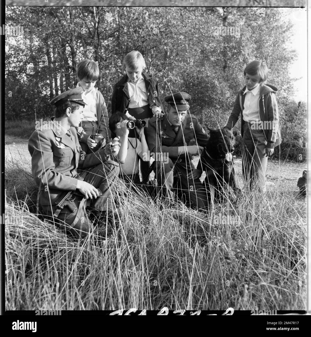 ***NOVEMBER 1981 FILE PHOTO**** Young border guards. In the Breclav ...