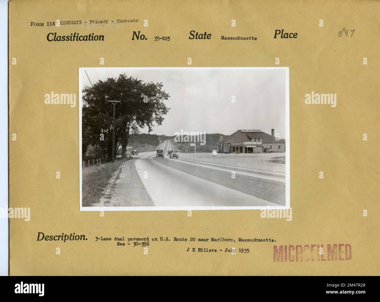U.S. Route 20. Original caption: 3-lane dual pavement on U.S. Route 20 ...