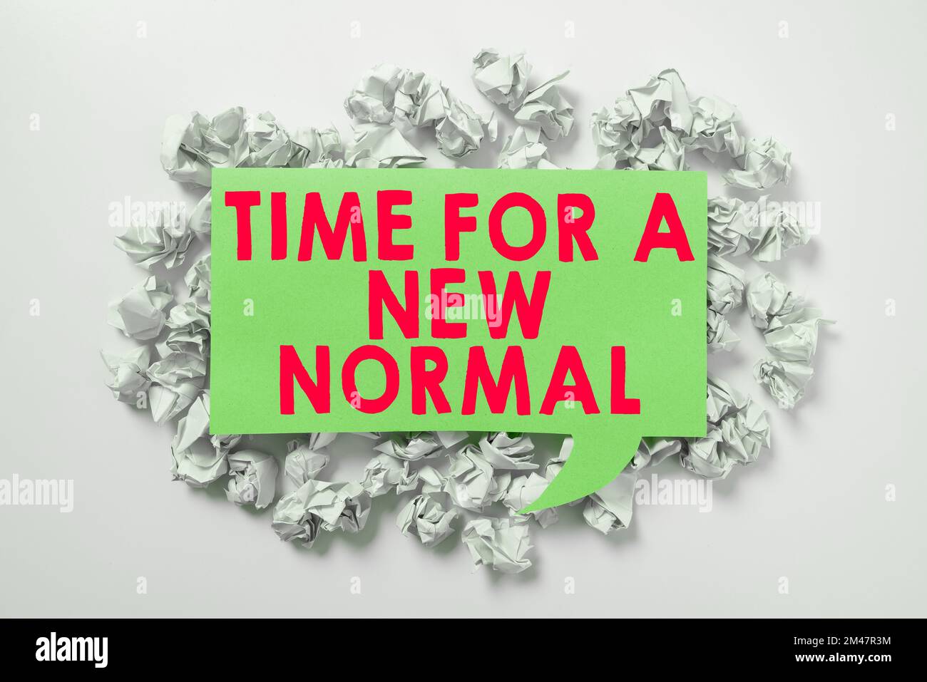 Sign displaying Time For A New Normal. Conceptual photo Make a big ...