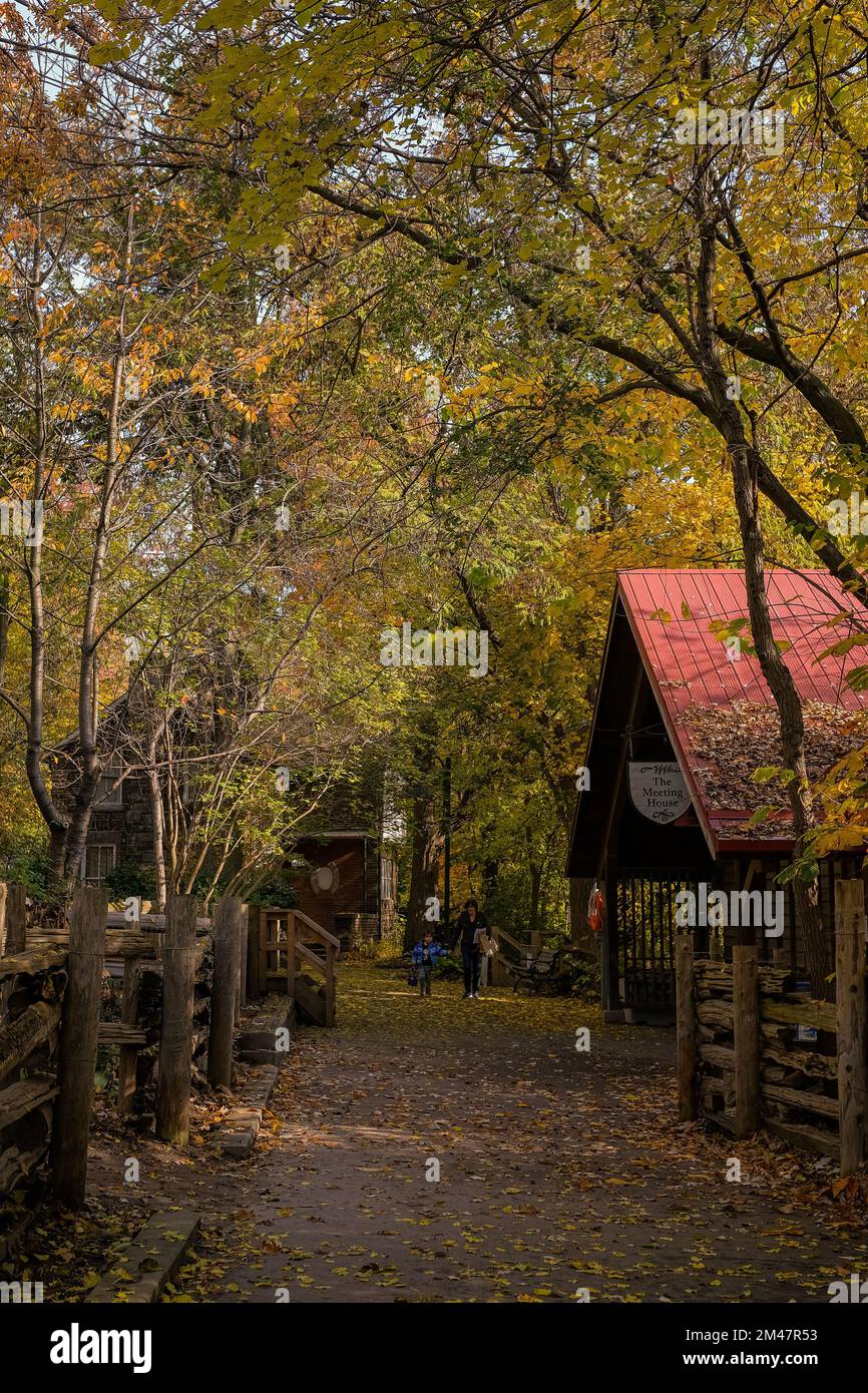 An autumn session fall at Riverdale farm Canada Toronto Stock Photo - Alamy