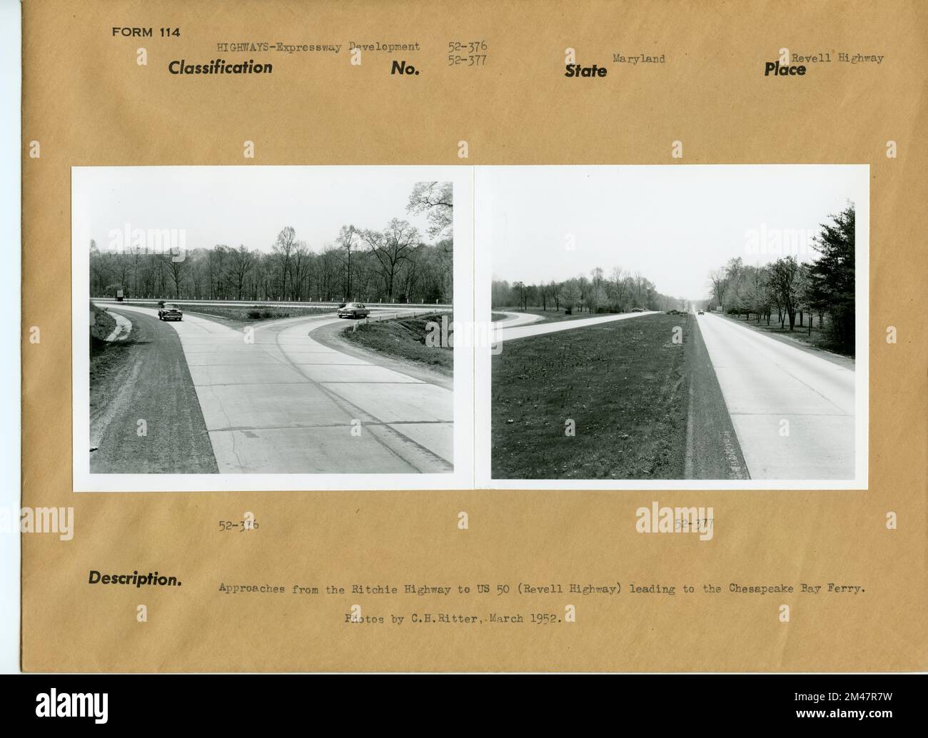 Views of Revell Highway (Rt. 50). Original caption: Approaches from the ...