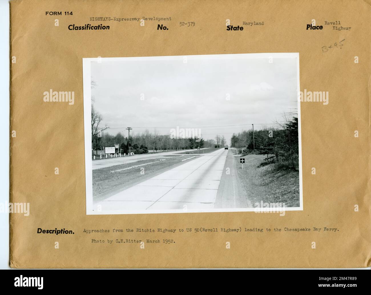 Views of Revell Highway (Rt. 50). Original caption: Approaches from the ...