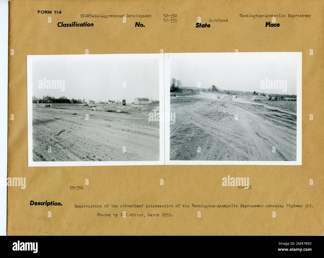 Cloverleaf Intersection of the Washington-Annapolis Expressway Crossing ...