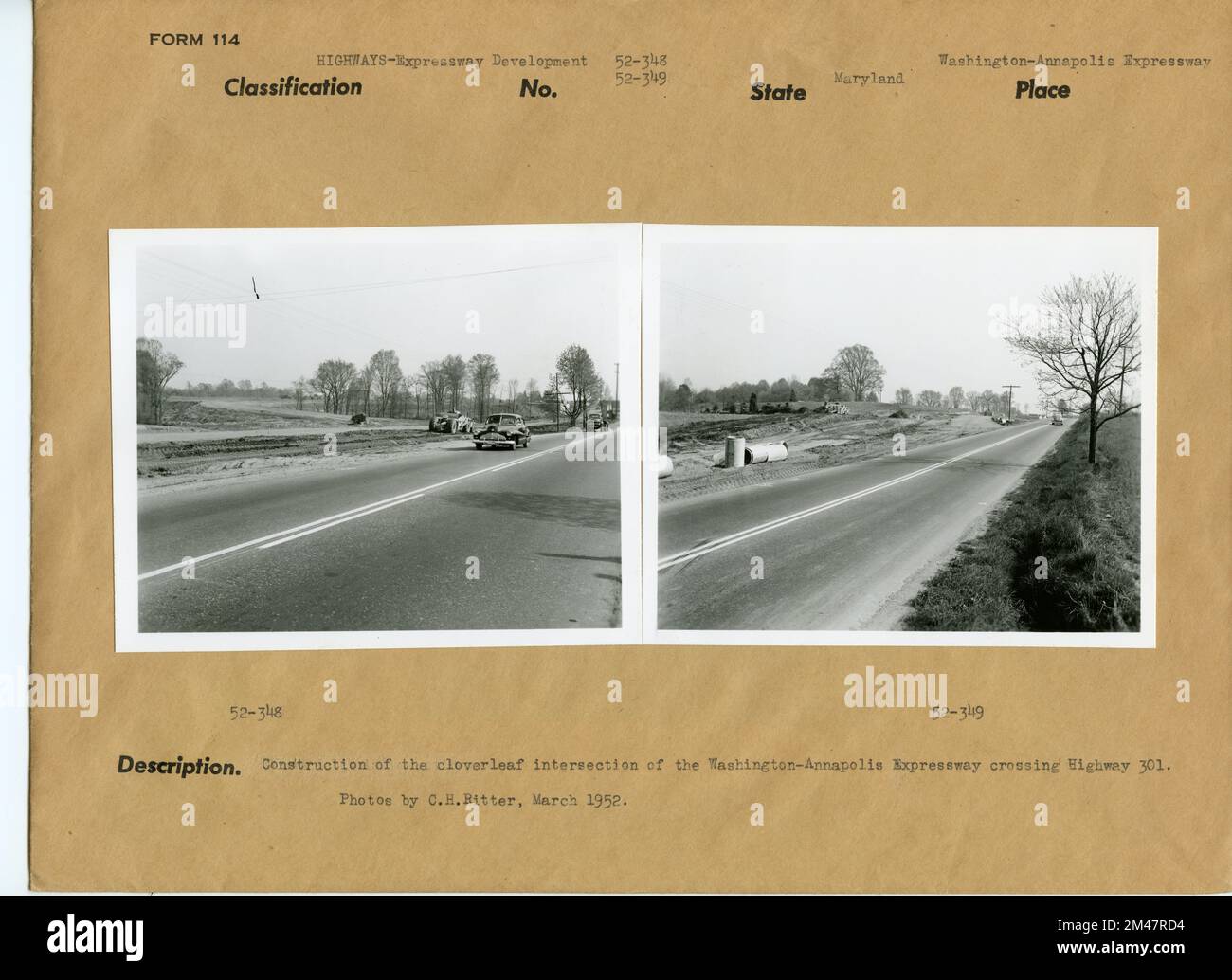 Cloverleaf Intersection of the Washington-Annapolis Expressway Crossing ...