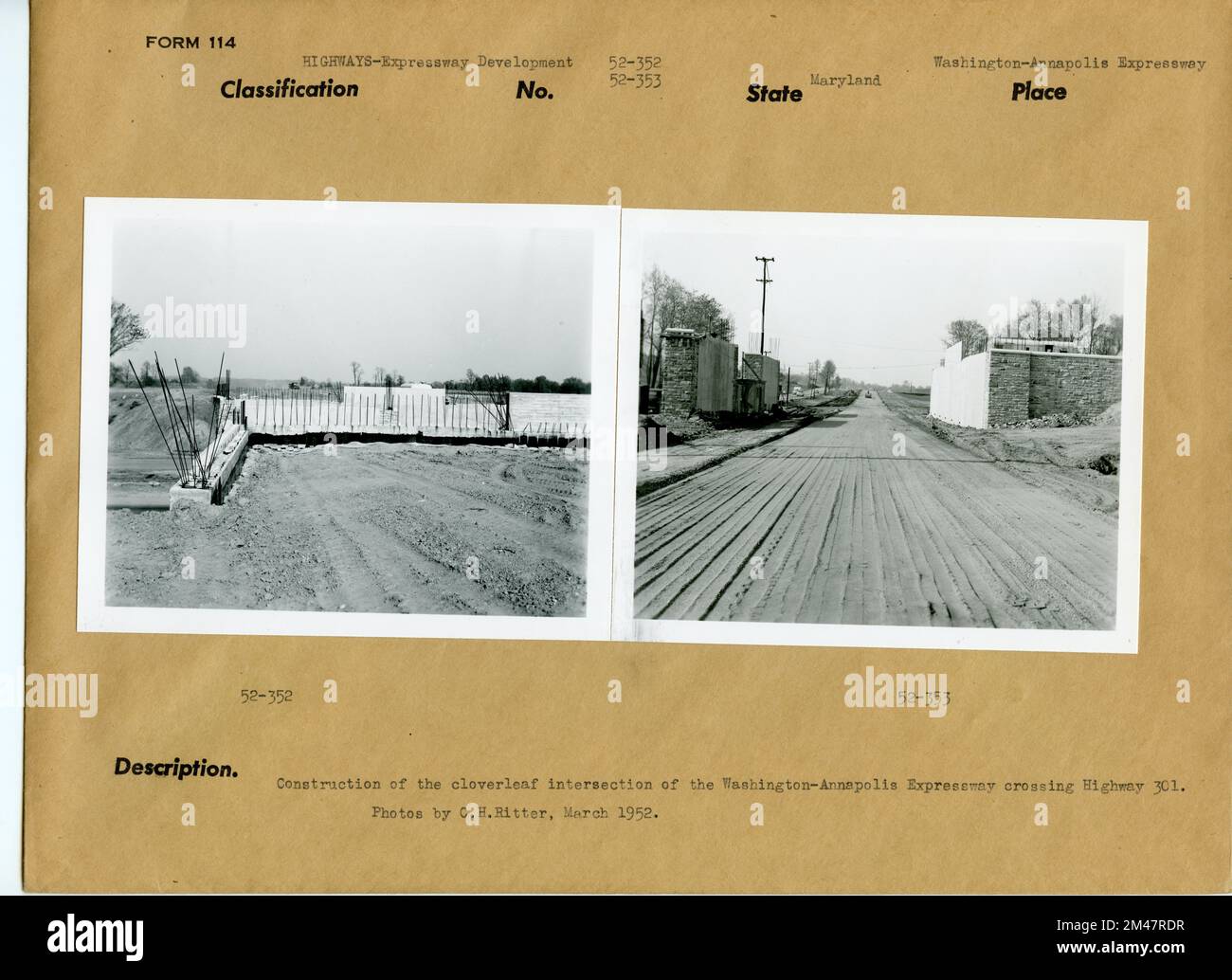 Cloverleaf Intersection of the Washington-Annapolis Expressway Crossing ...