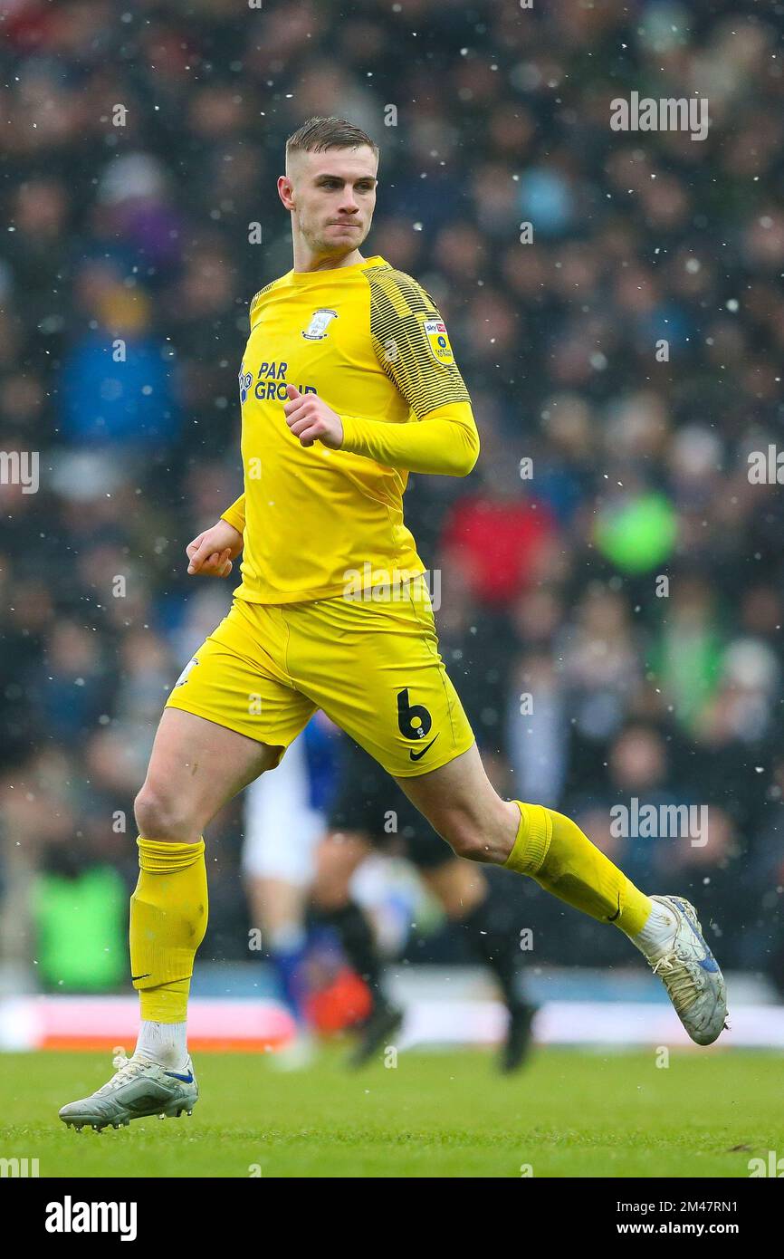 Preston North End's Liam Lindsay during the Sky Bet Championship match ...