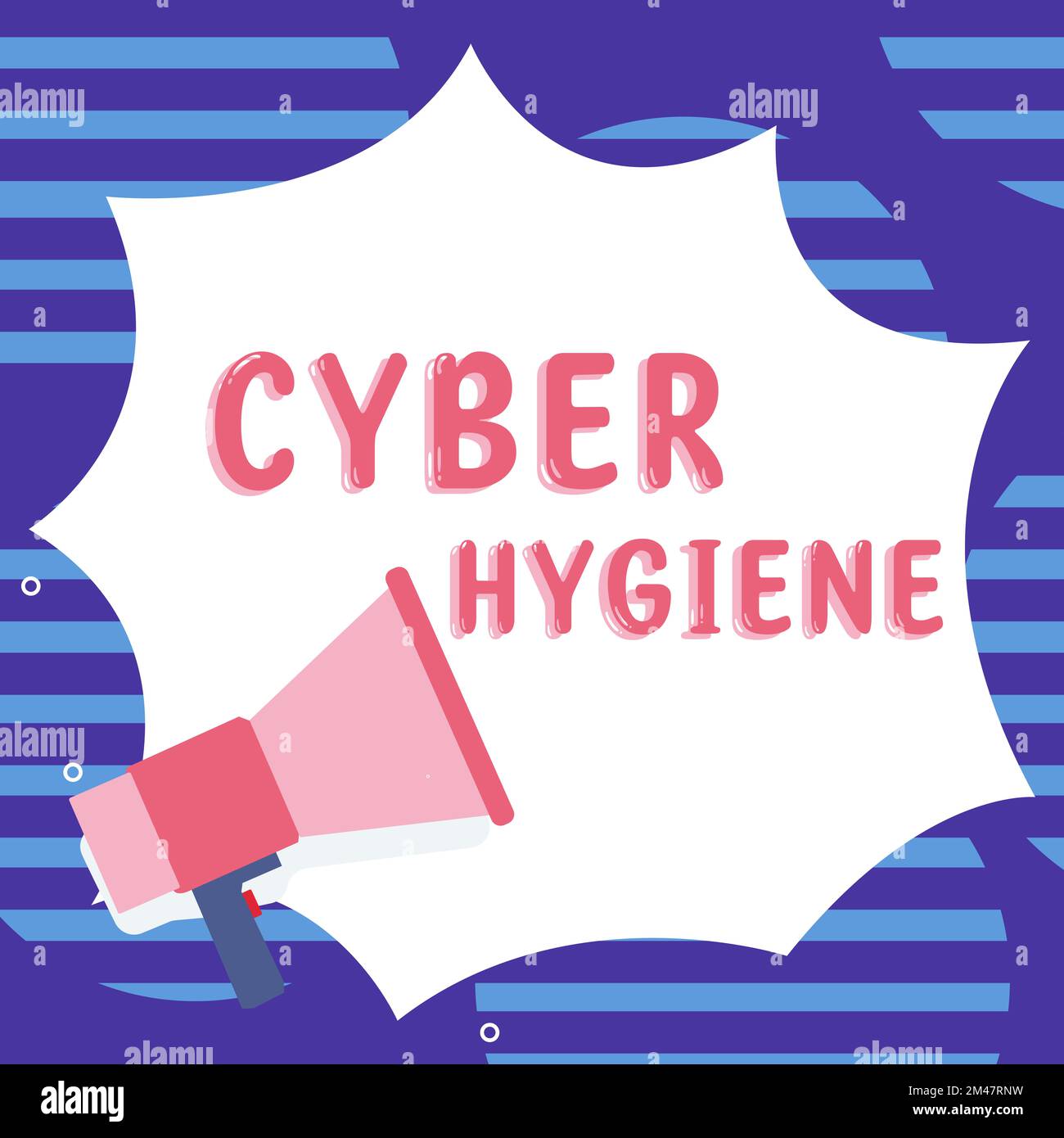 Text Caption Presenting Cyber Hygiene Business Concept Steps That Computer Users Take To