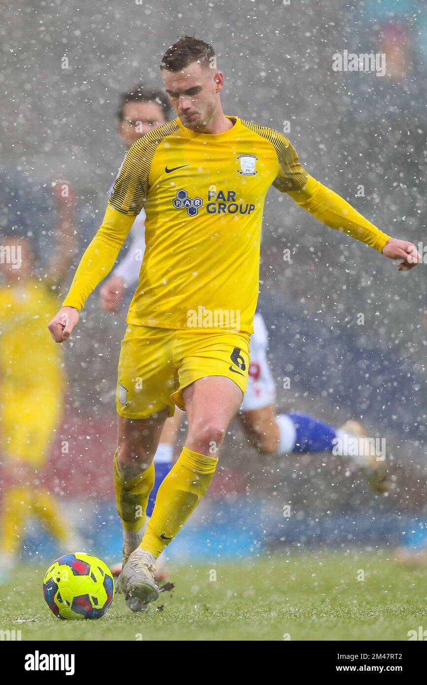 Preston North End's Liam Lindsay during the Sky Bet Championship match ...