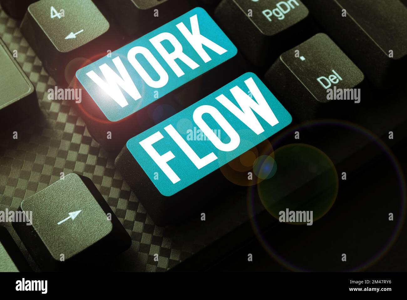 Conceptual display Work Flow. Business approach Continuity of a certain ...