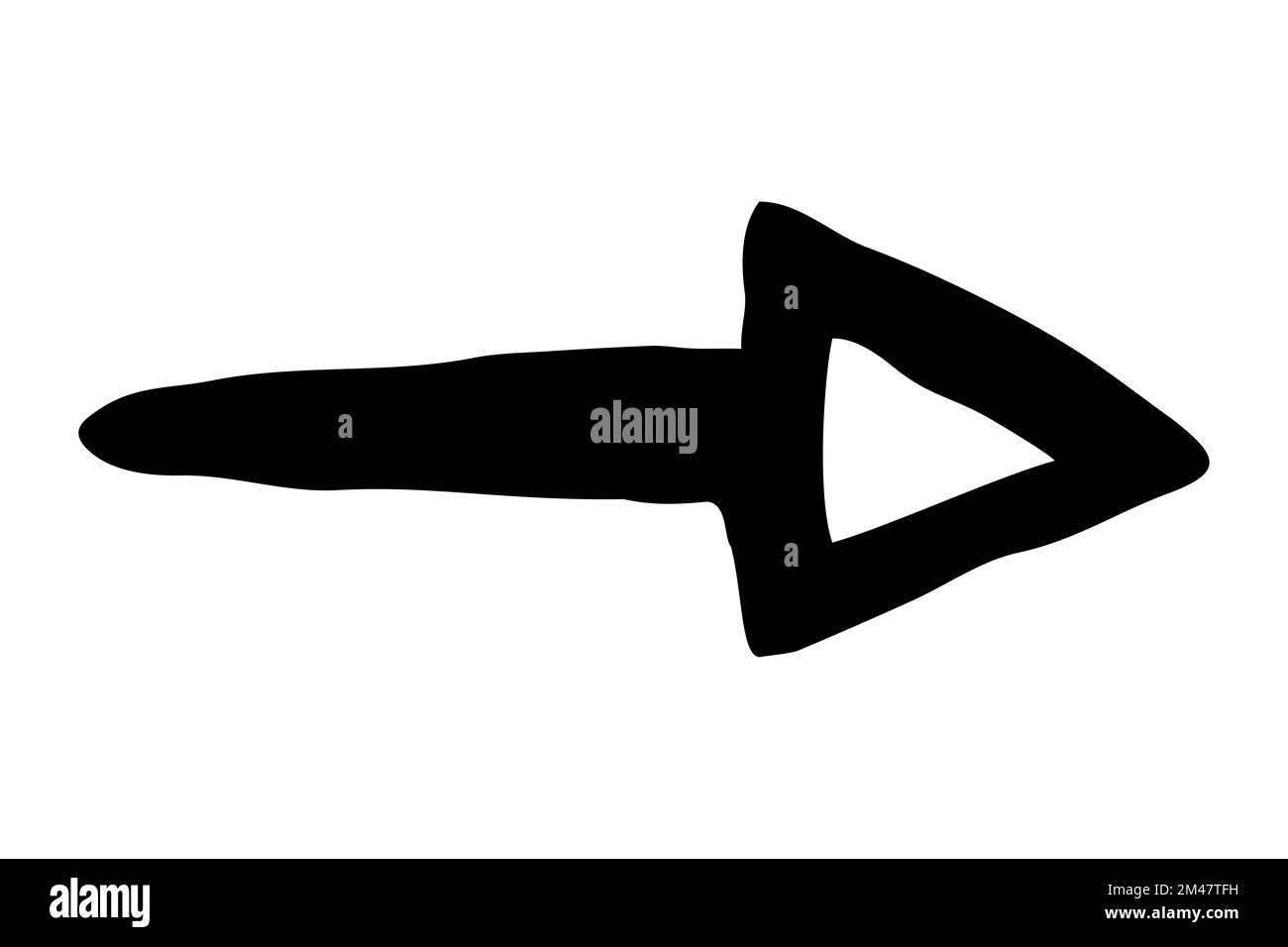 Hand painted arrow drawn with ink brush Stock Vector Image & Art - Alamy