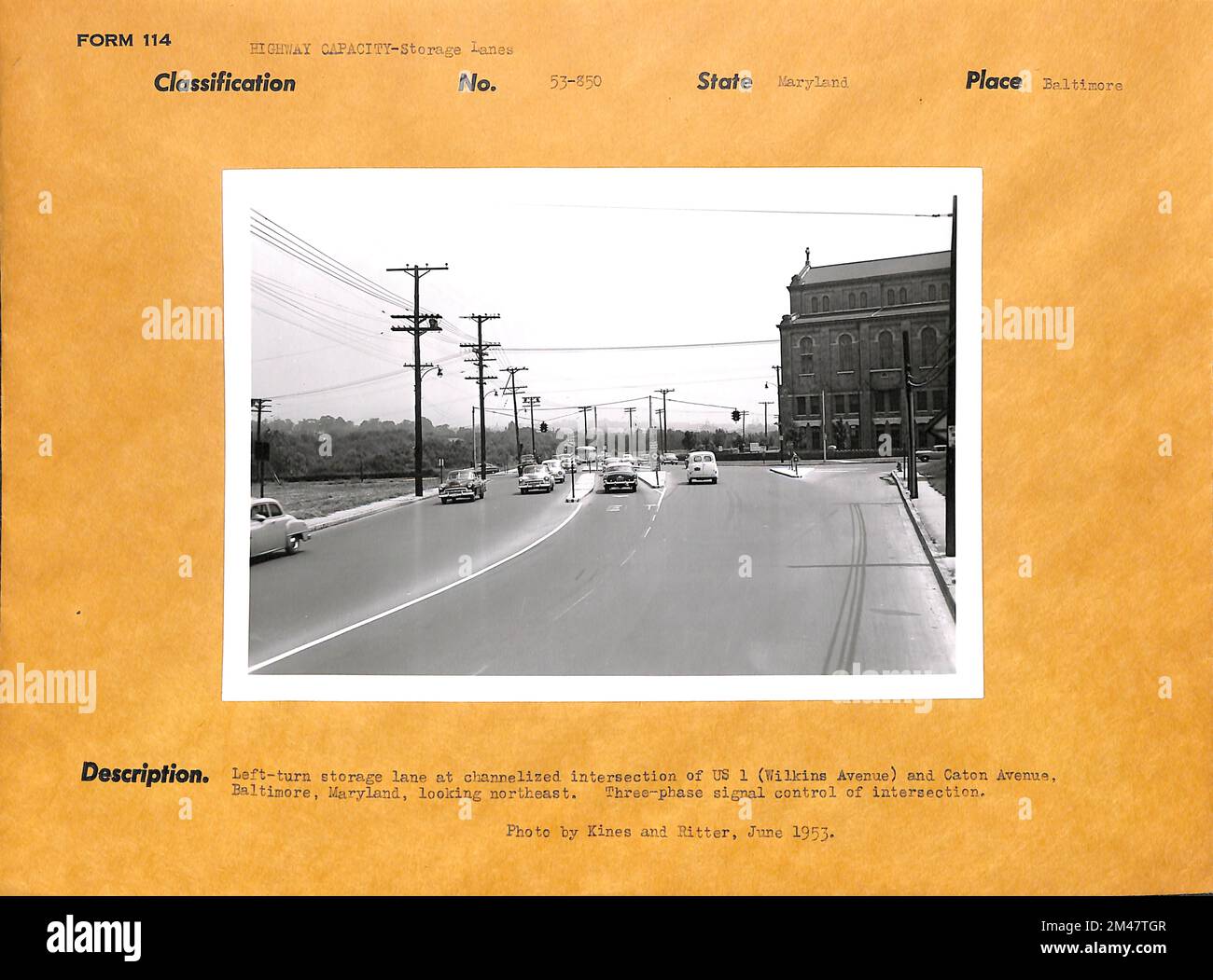 Left-turn storage lane at channelized intersection. Original caption ...