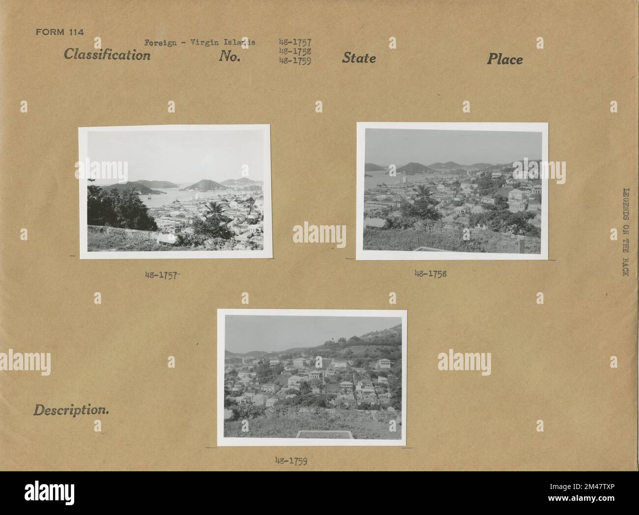 St. Thomas Harbor and City of Charlotte Amalie. Original caption: 48 ...