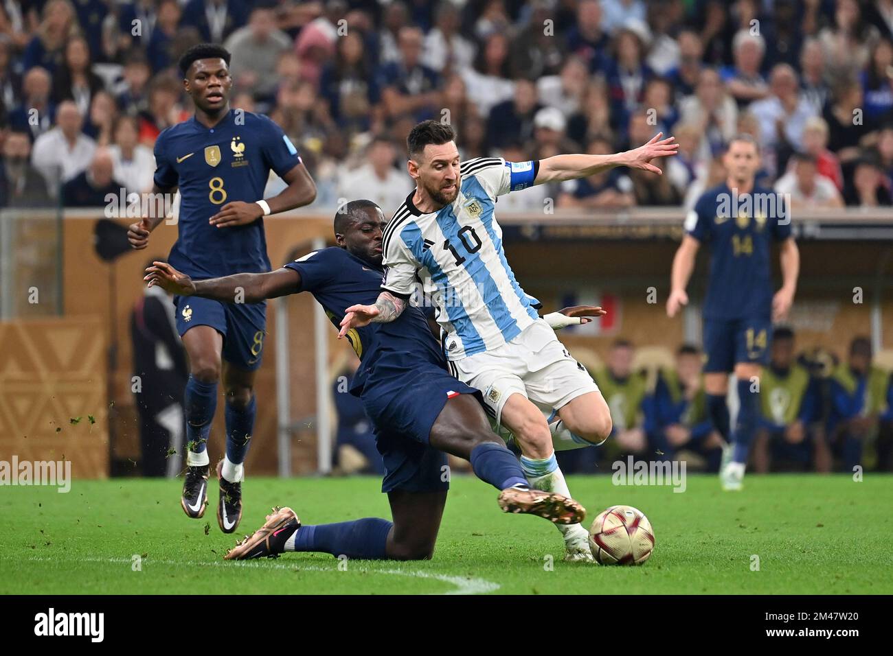 Lusail, Qatar, 18/12/2022, UPAMECANO Dayot (FRA), action, duels versus ...