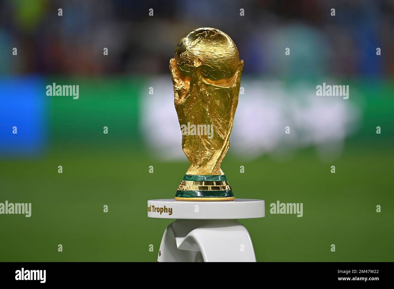 Lusail, Qatar, 18/12/2022, Cup, cup, trophy, close-up, material photo ...