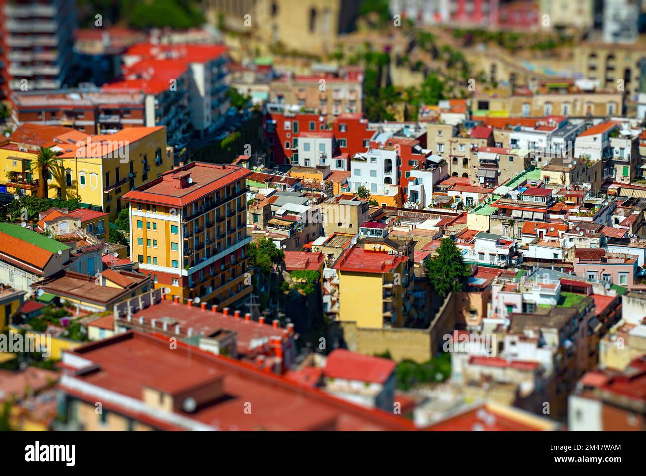 Beautiful old houses in Naples, Italy Stock Photo - Alamy