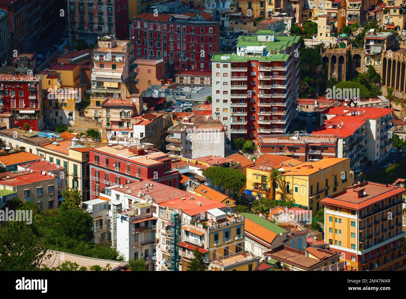 Beautiful old houses in Naples, Italy Stock Photo - Alamy