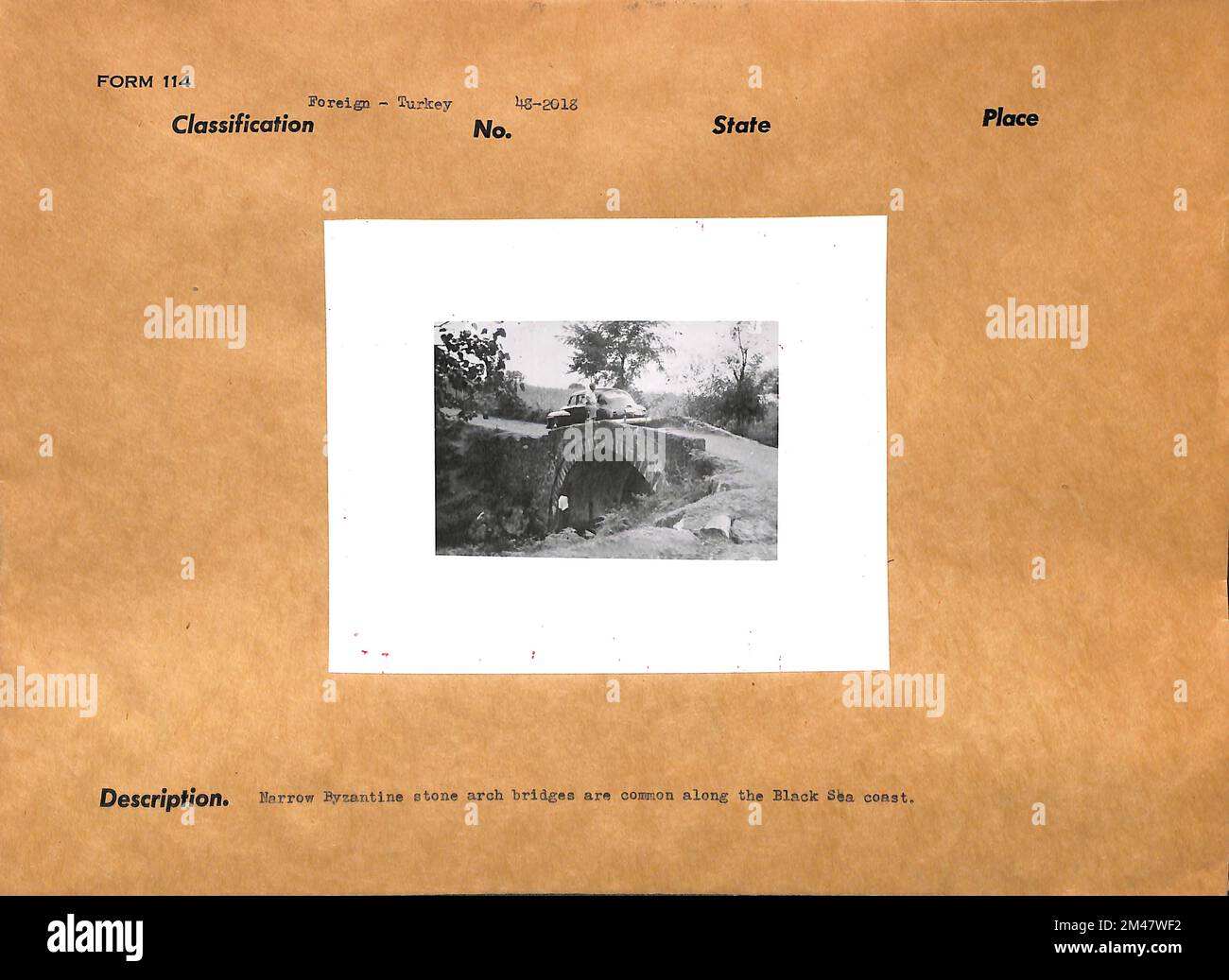 Narrow Byzantine stone arch bridges along the Black Sea coast. Original ...