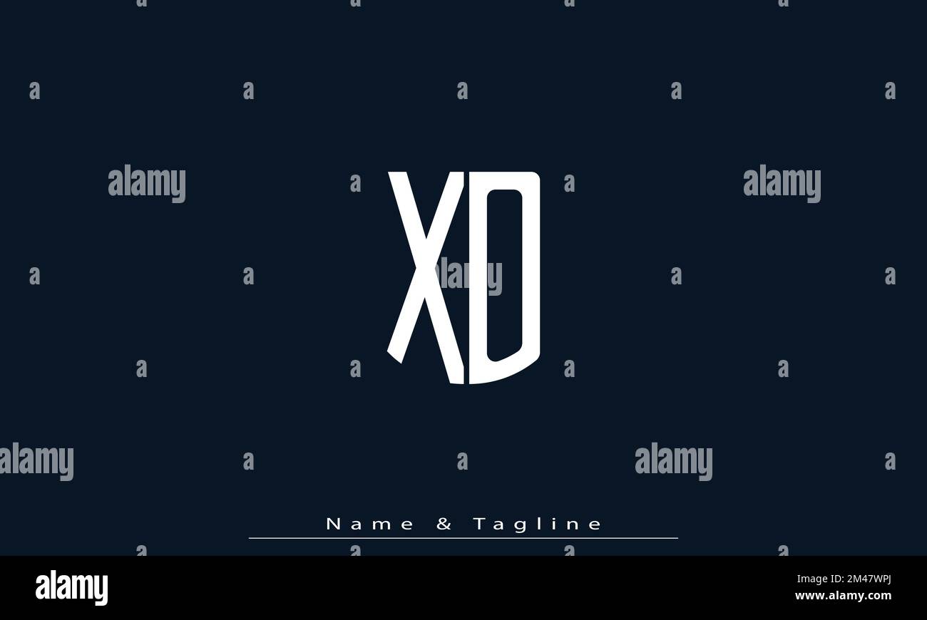 Wo letter design Stock Vector Images - Alamy