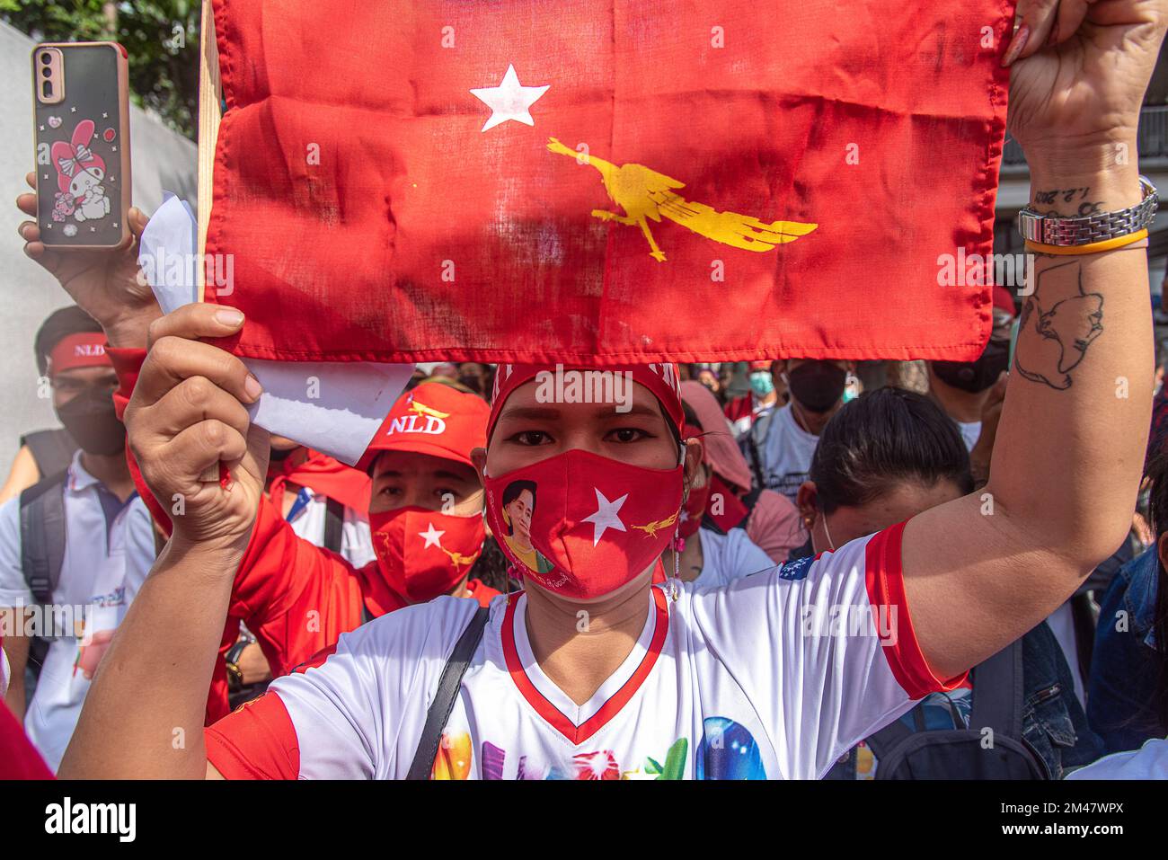 National league for democracy flag hi-res stock photography and images ...