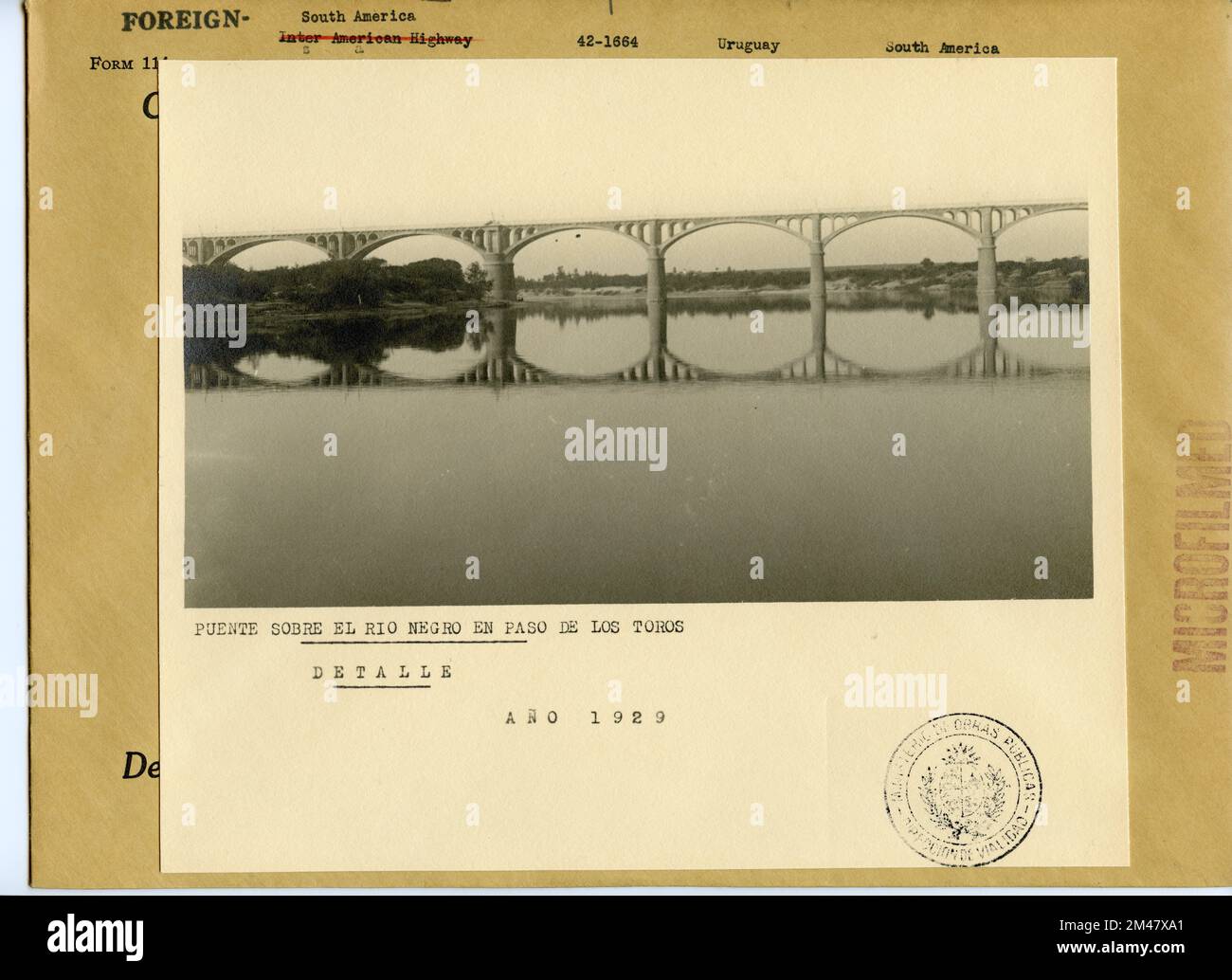Bridge Over the Black River. Original caption: Puente sobre el Rio ...
