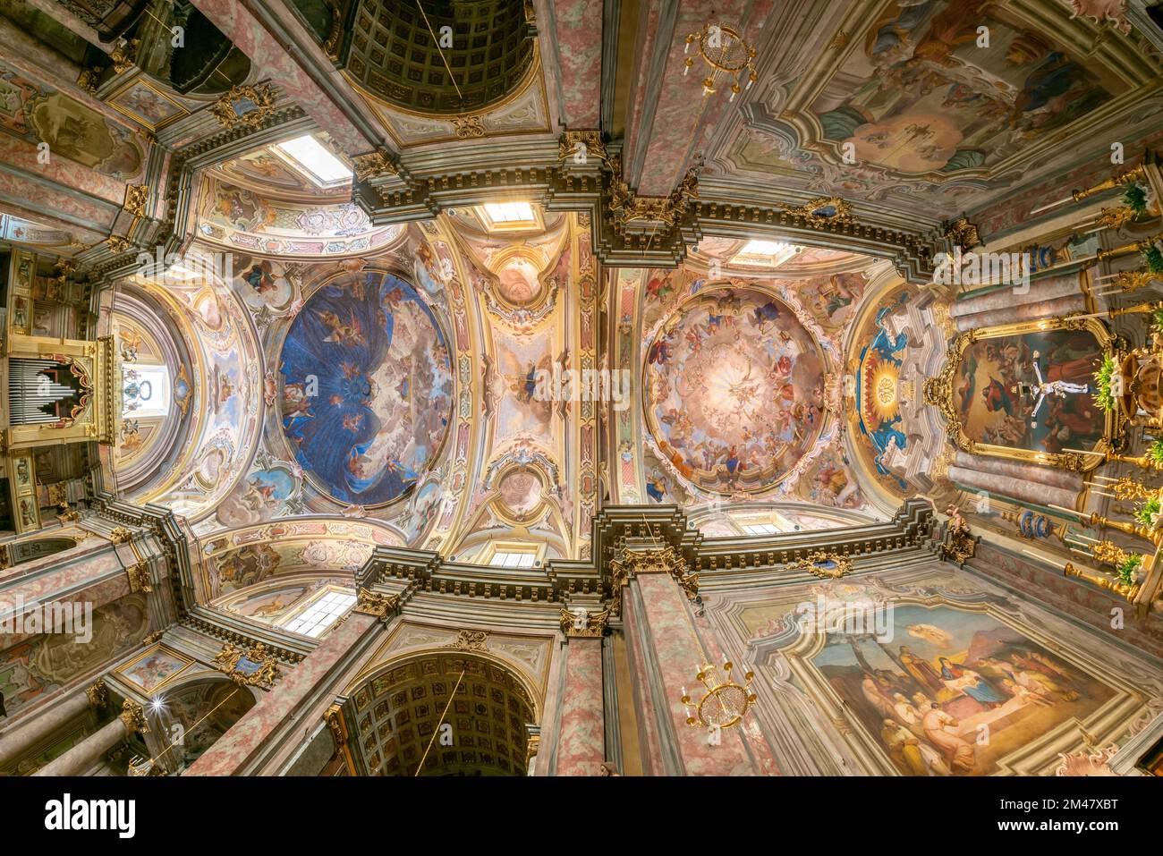 Carrù, Piedmont, Italy - May 17, 2022: internal view of the parish ...