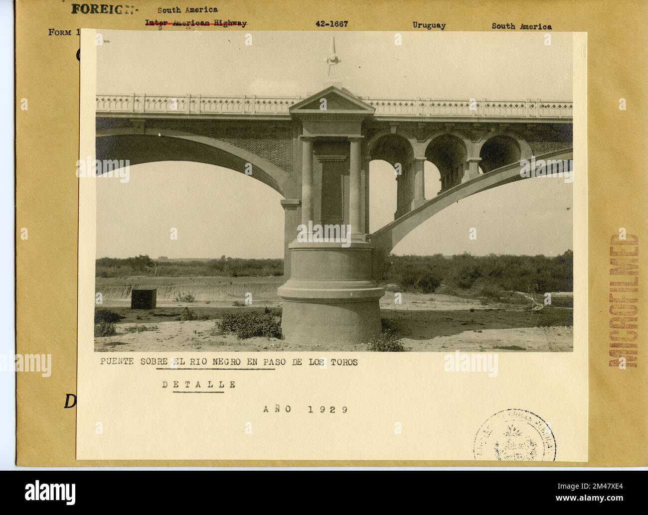 Bridge Over the Black River. Original caption: Puente sobre el Rio ...
