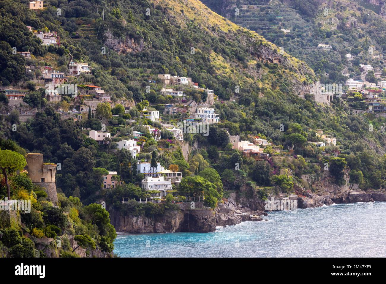 Aerial view positano amalfi coast hi-res stock photography and images ...