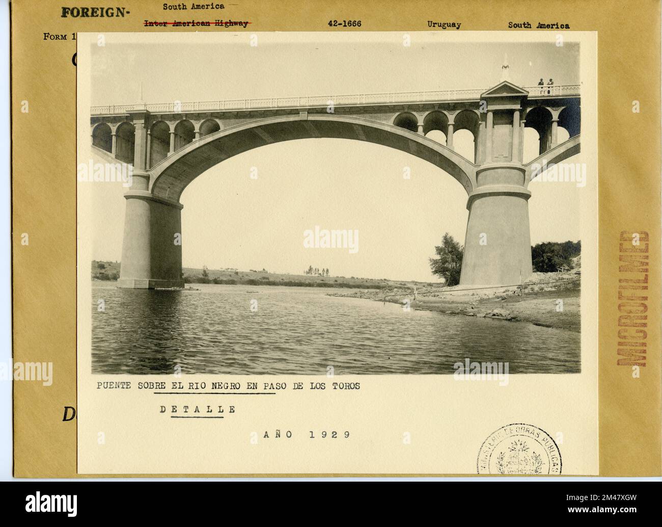 Bridge Over the Black River. Original caption: Puente sobre el Rio ...