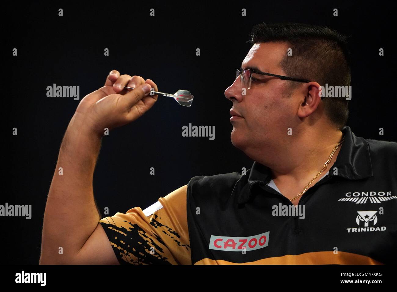 Spain's Jose de Sousa in action against Australia's Simon Whitlock ...