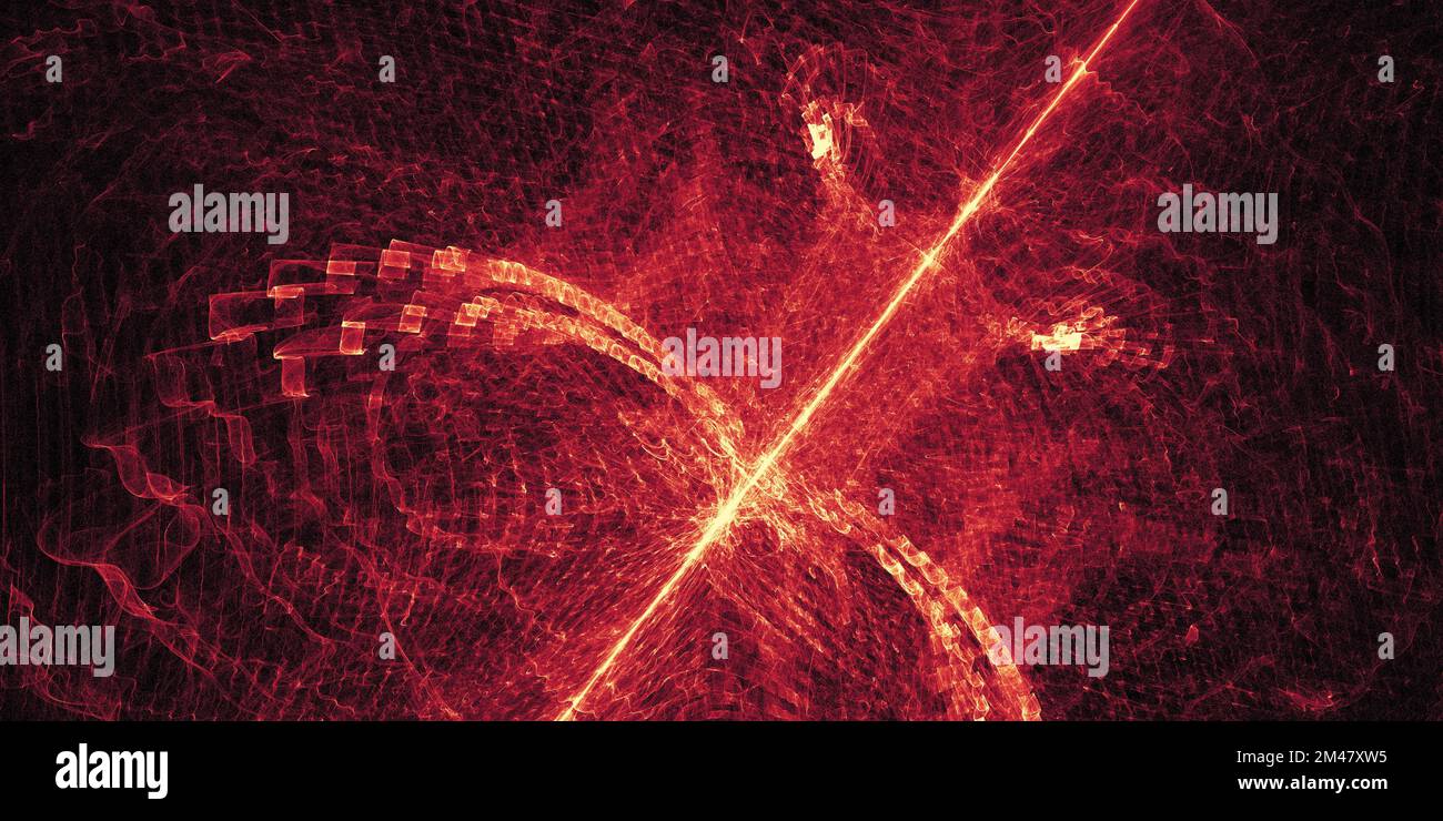 Glint cosmic rays. Neon wind lines. Detailed fractal graphics. Glow ...