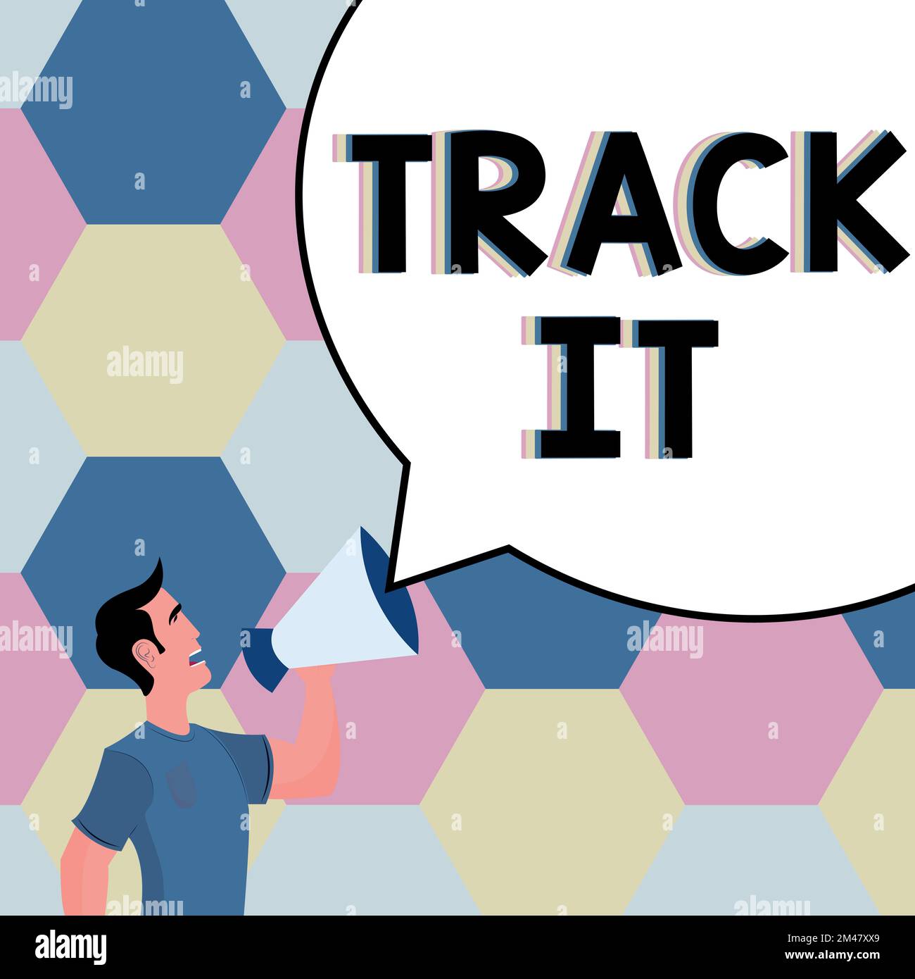 Text caption presenting Track It. Business approach term used to convey ...