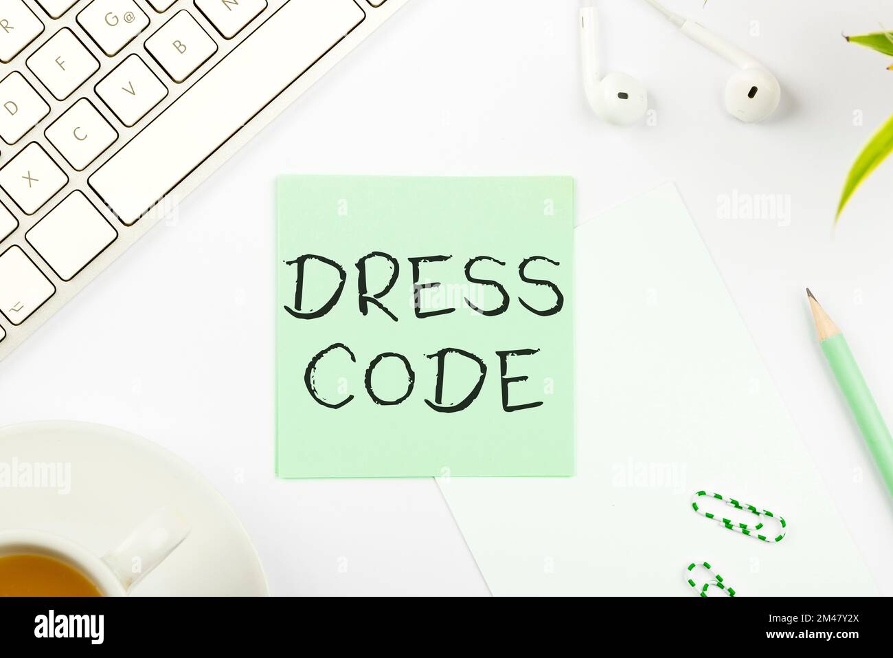 Conceptual display Dress Code. Business idea an accepted way of ...