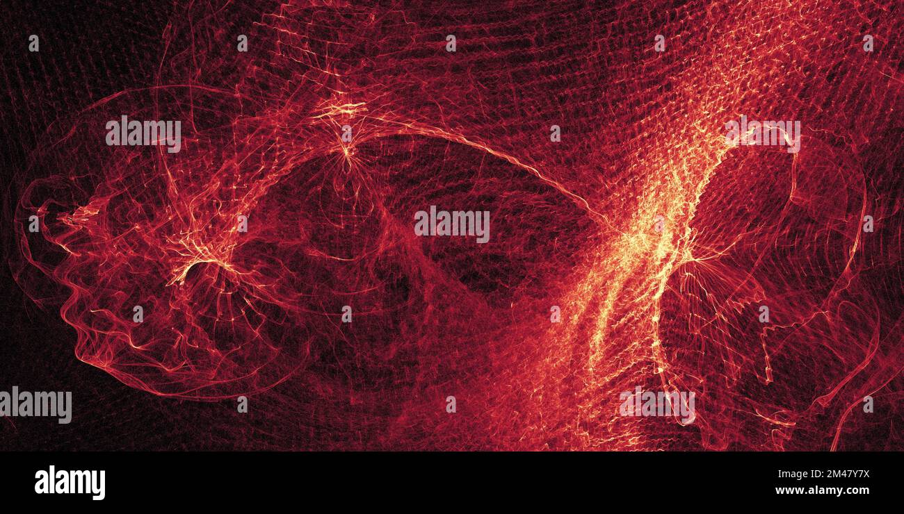 Glint cosmic rays. Neon wind lines. Detailed fractal graphics. Glow ...