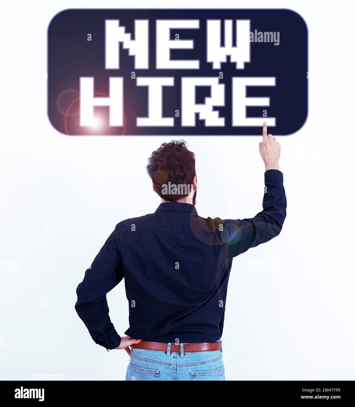 Text caption presenting New Hire. Internet Concept someone who has not ... Text caption presenting New Hire. Internet Concept someone who has not ...