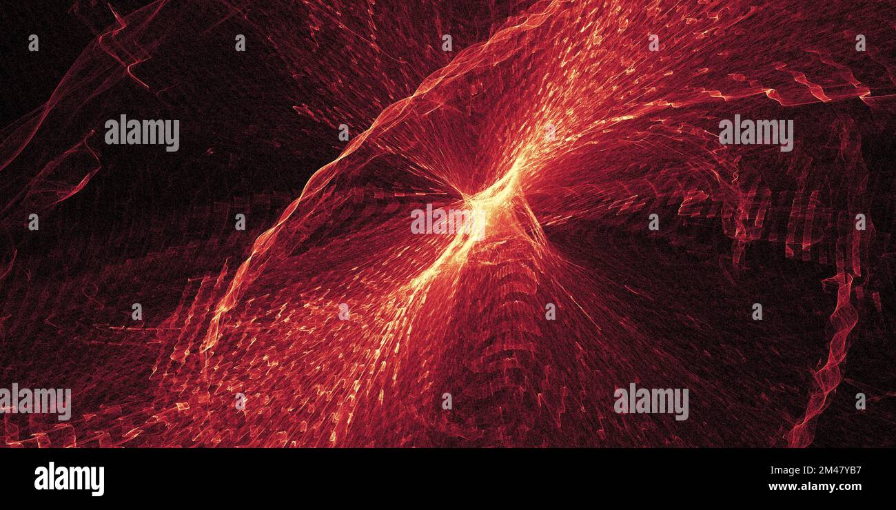 Glint cosmic rays. Neon wind lines. Detailed fractal graphics. Glow ...