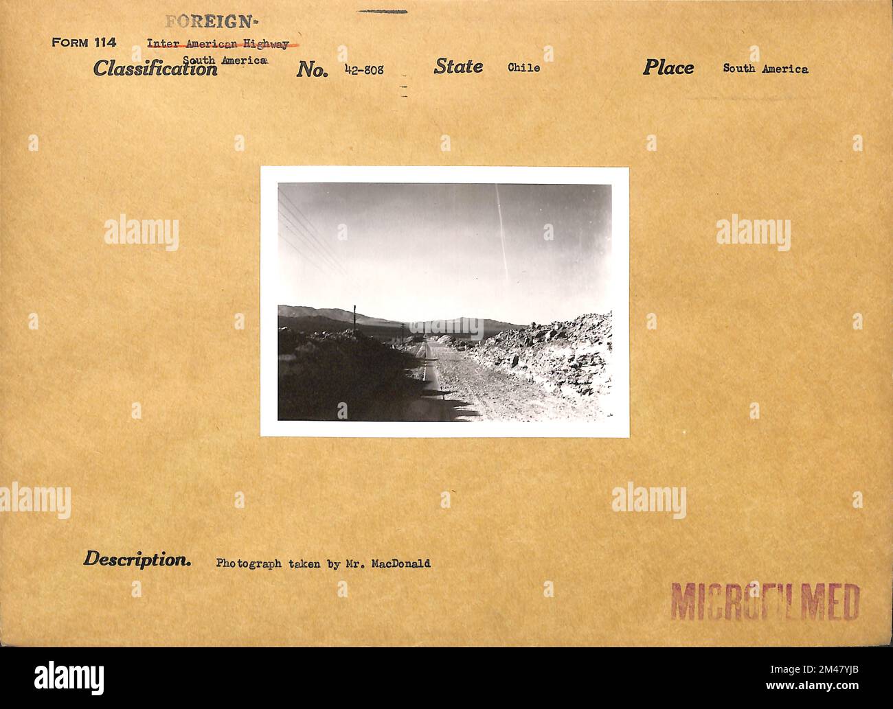 Chile. Original caption: Photograph taken by Mr. McDonald. State: Chile ...