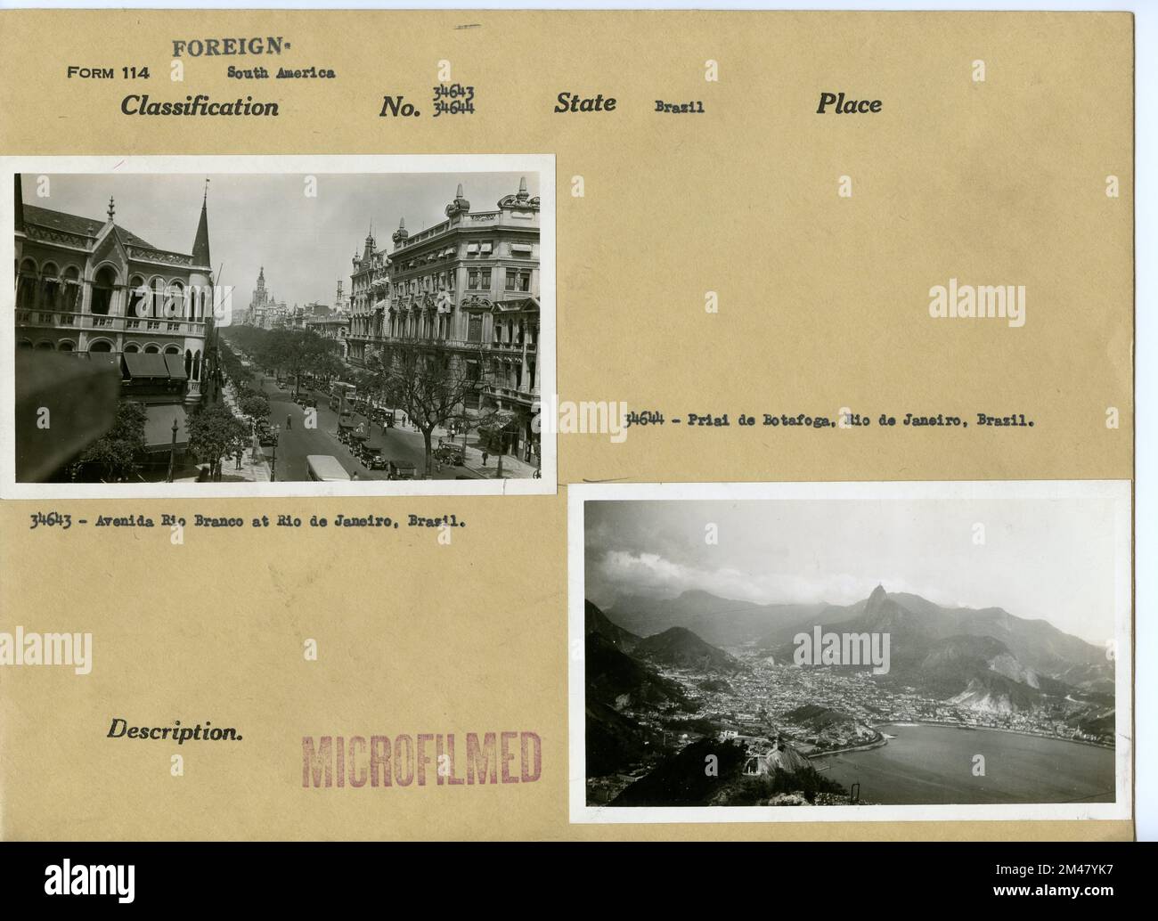 Avenida Rio Branco; Praia de Botafogo, Rio de Janeiro. State: Brazil ...