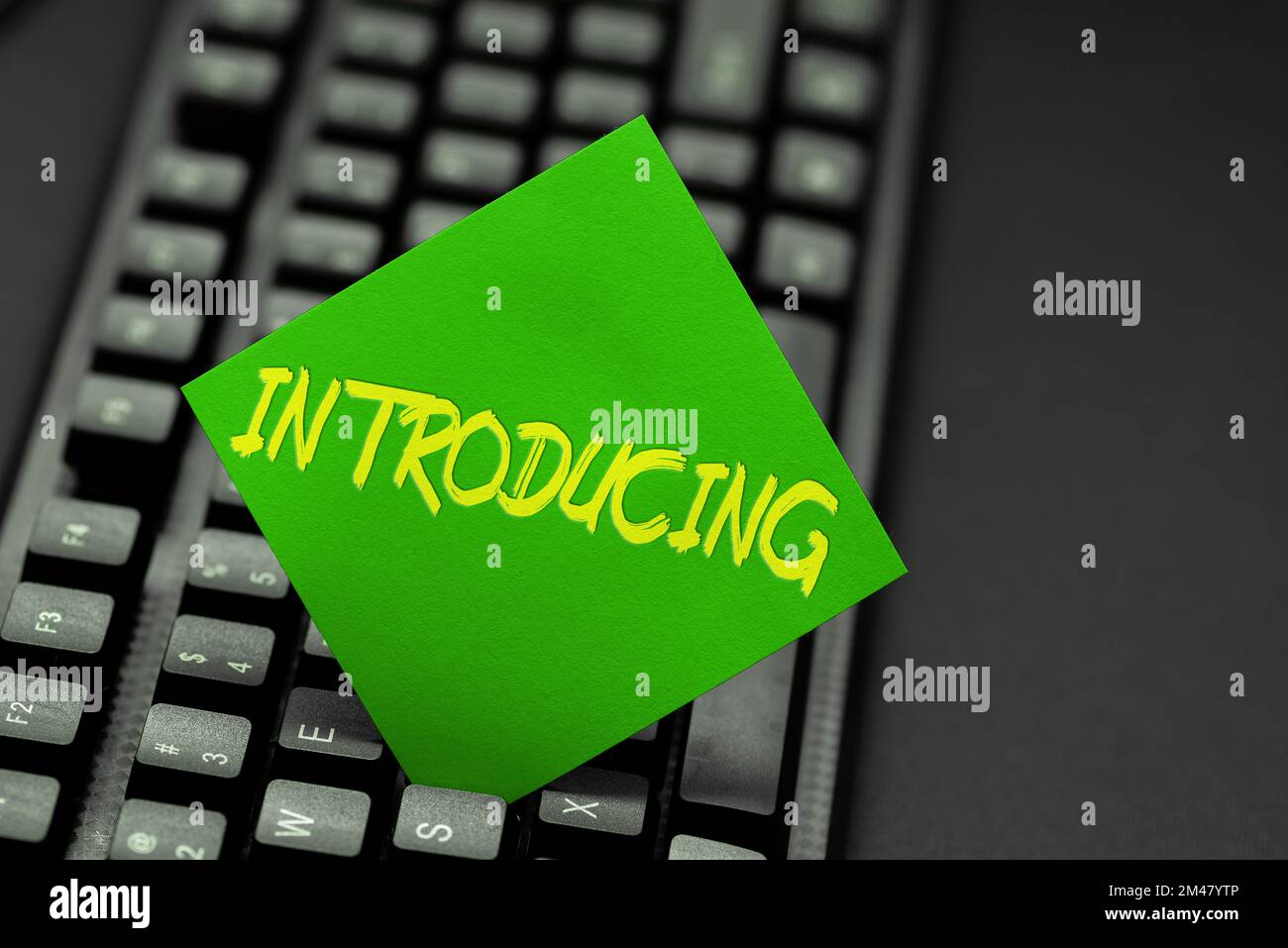 Sign displaying Introducing. Business idea Presenting a topic or ...