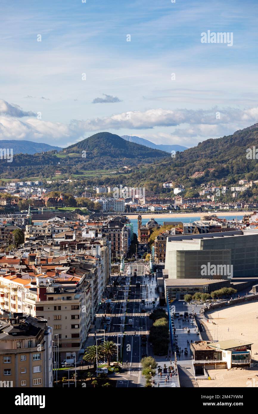 Zurriola Hirribidea, San Sebastian, Spain Stock Photo - Alamy