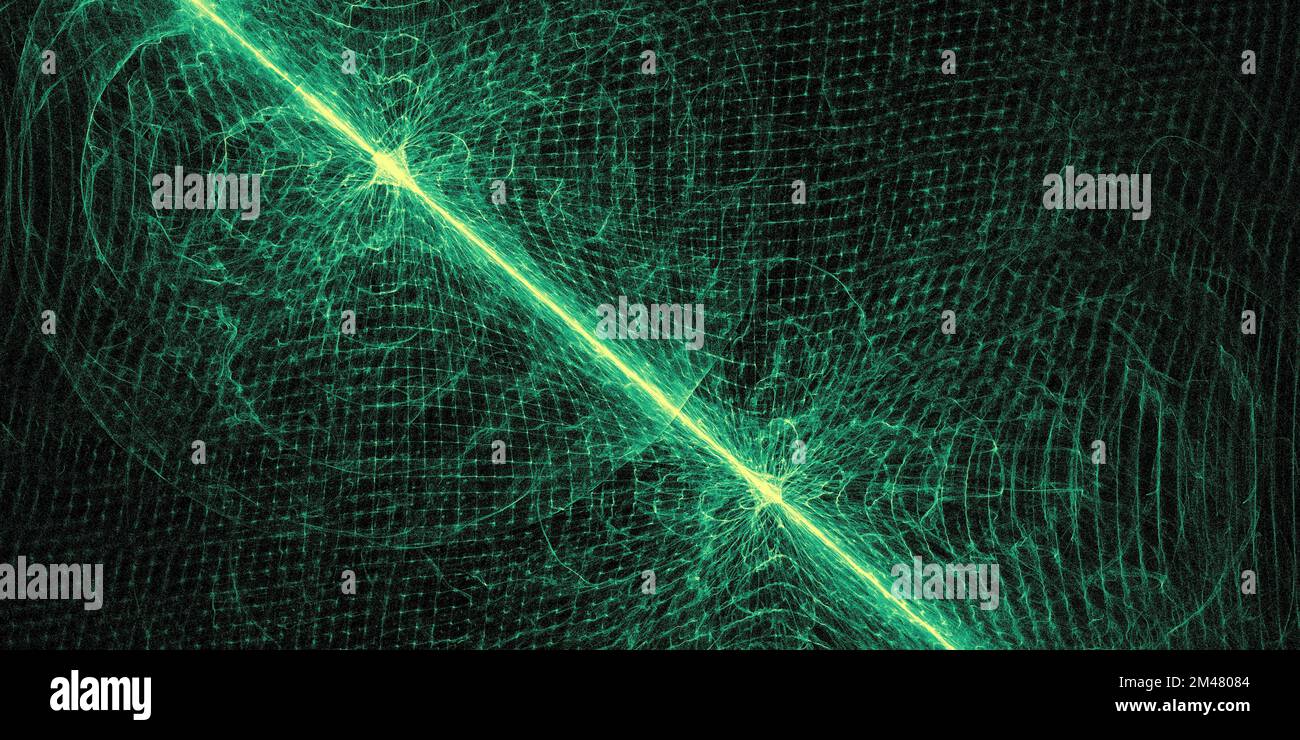 Glint cosmic rays. Neon wind lines. Detailed fractal graphics. Glow ...