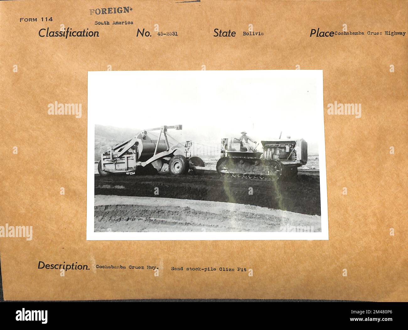 Cochabamba. Original caption: Cochabamba : Cruez Highway, Sand stock ...