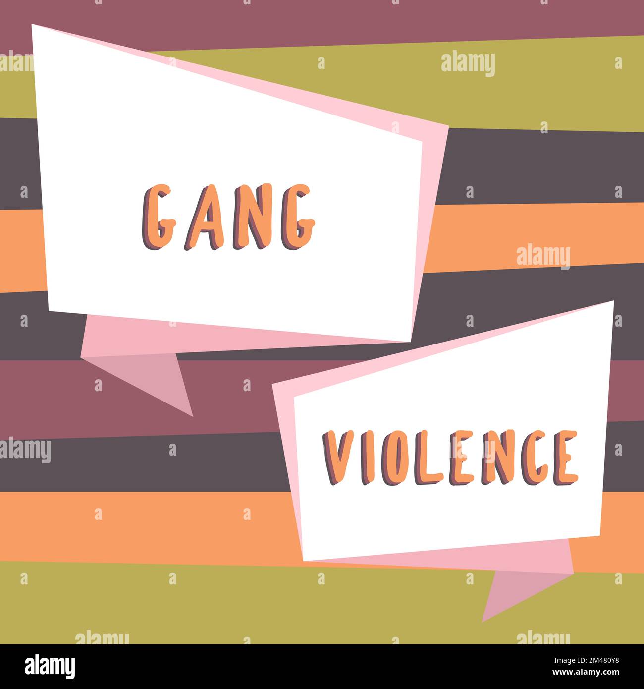 Inspiration showing sign Gang Violence. Conceptual photo infringement ...