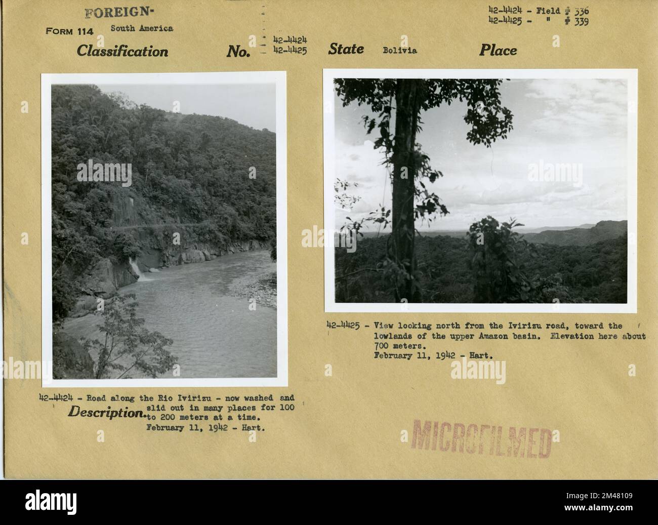 Road Along the Rio Ivirizu; View Looking North From the Ivirizu Road ...
